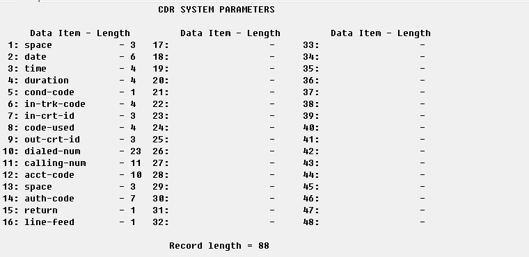 Avaya Communication Manager (Customized Output Format ACM 6.3)